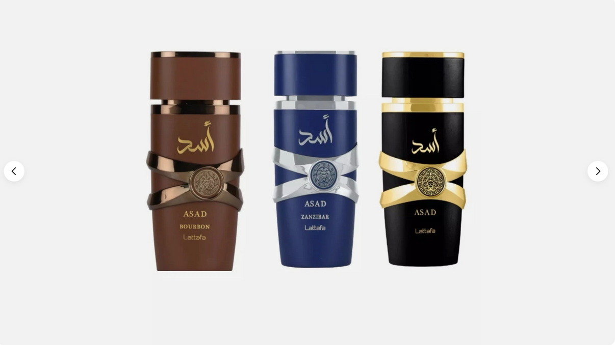 (Bundle Deal) Asad + Asad Bourbon + Asad Zanzibar 3.4oz Perfume EDP by ...